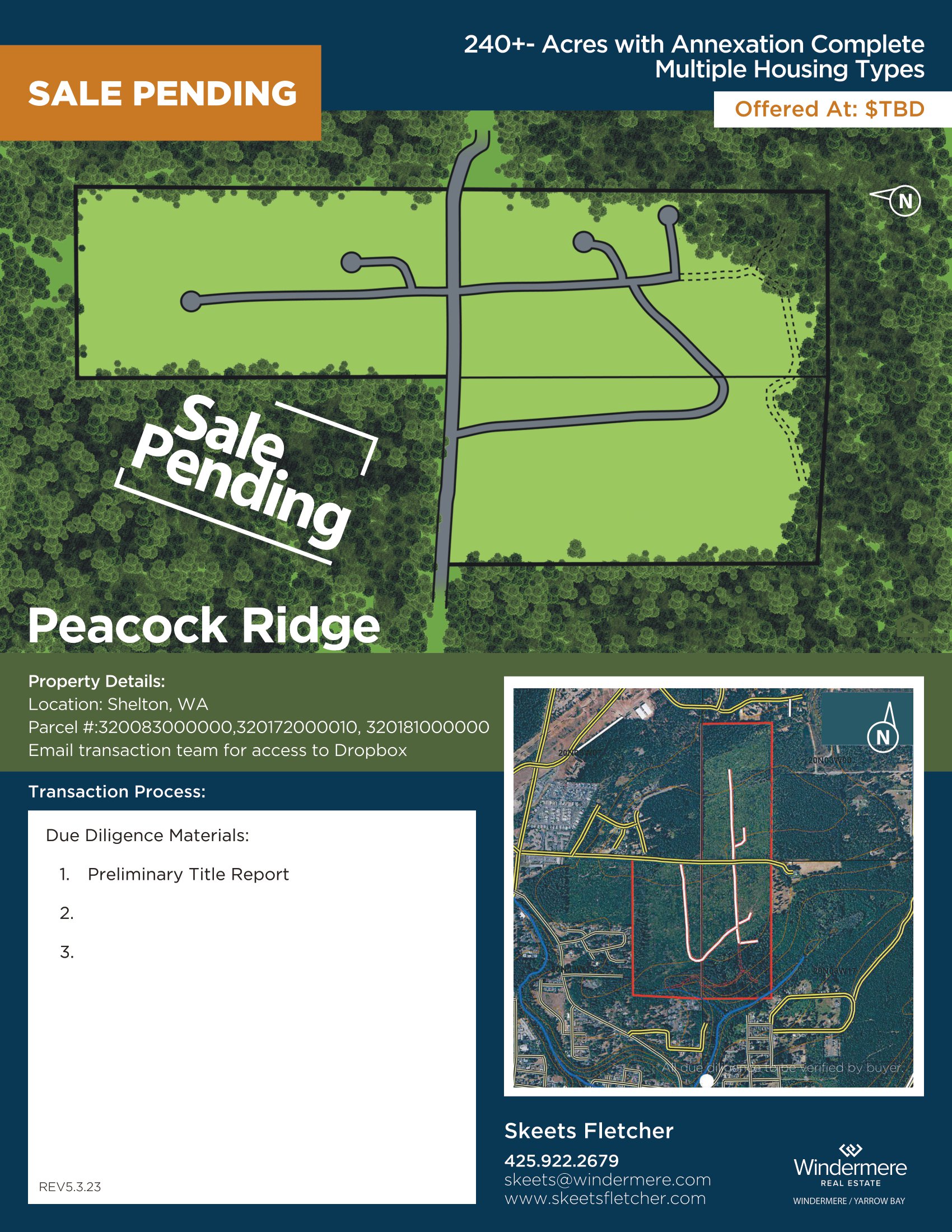 4 - 5.8.23 Peacock Ridge Pending Flyer - Skeets Fletcher